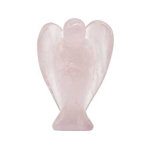 Rose Quartz Crystal Angel Figurine 1.5" Carved Healing Stone for ...
