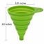 4 PCS Silicone Collapsible Funnel Set, Small Foldable, Flexible Kitchen ...
