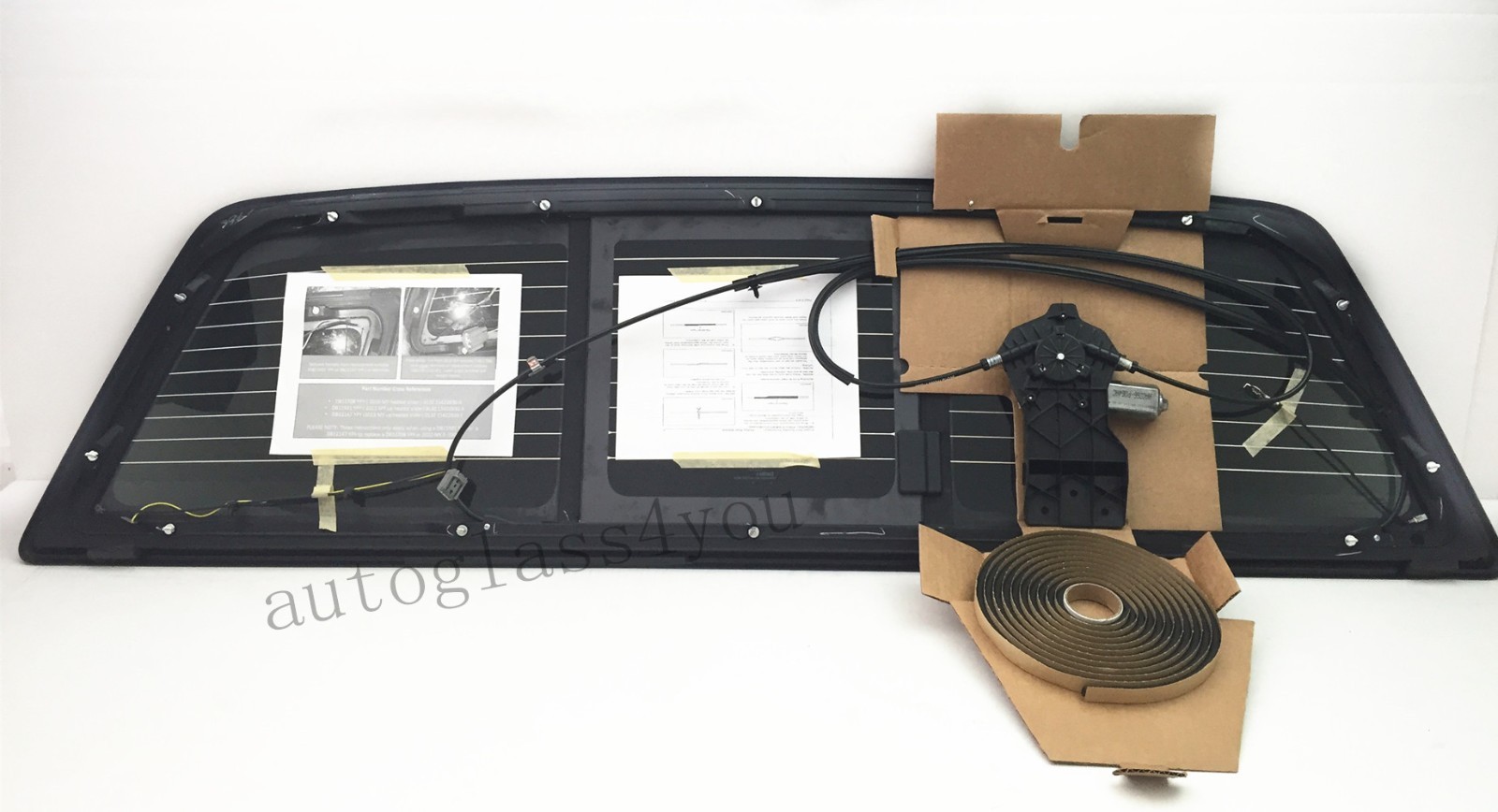 Back Glass Rear Window POWER Heated Slider W/Sealer For 2004-2014 Ford ...