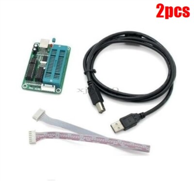 2Pcs Microcontroller Usb Automatic Programming Programmer K150&ICSP Cable Pic bf | eBay