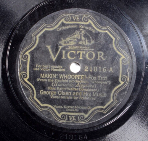 George Olson - Jazz Victor 78RPM - Makin Woopee Z5E | eBay