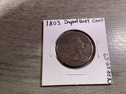 1803-Draped Bust Large Cent-Sm Dt/Lg Fr-222 Year Old U.S. Coin-012824 ...