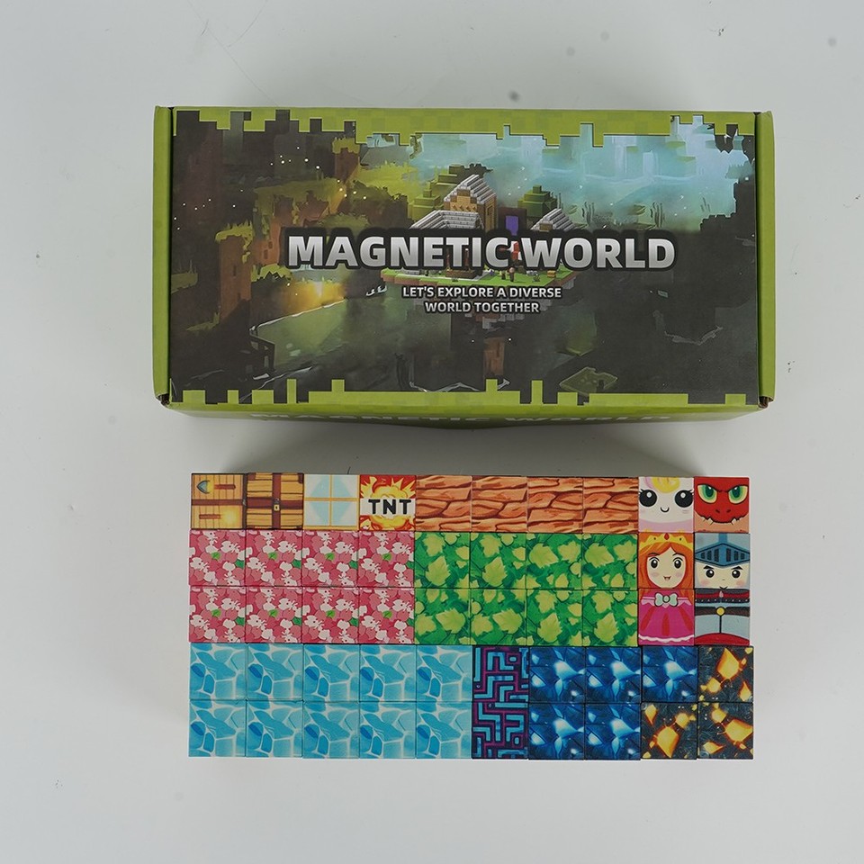 48-150Pcs Minecraft Magnetic Building Blocks Children Kids Educational ...