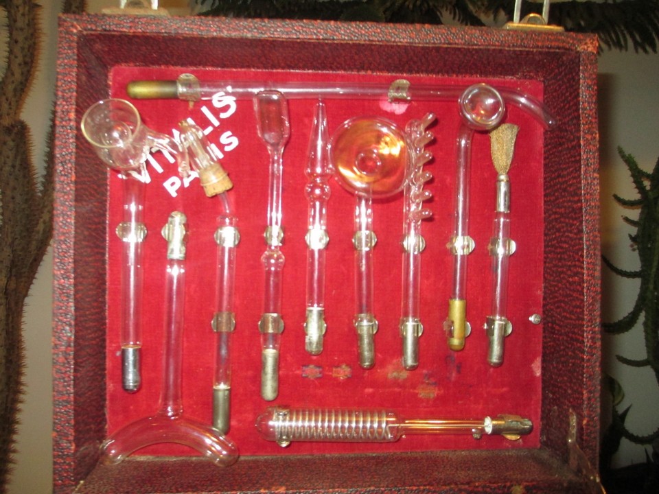 Vintage Nikola Tesla 1920's VITALIS Violet Ray 11 Electrodes "Working ...
