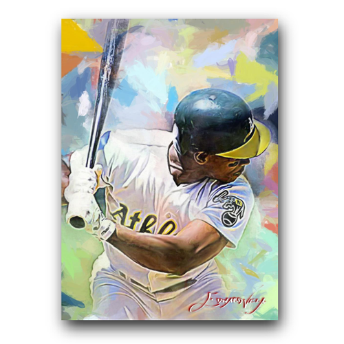 Rickey Henderson #32 Art Card Limited 36/50 Vela Signed (Oakland ...
