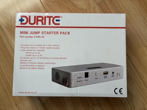 Durite, 0-649-20, Mini Jump Starter Pack, 12V | eBay UK