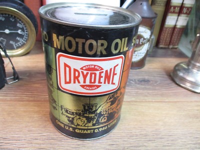 VINTAGE DRYDENE MOTOR OIL supreme XHD DRYDEN OIL CO USA ADVERTISING ...