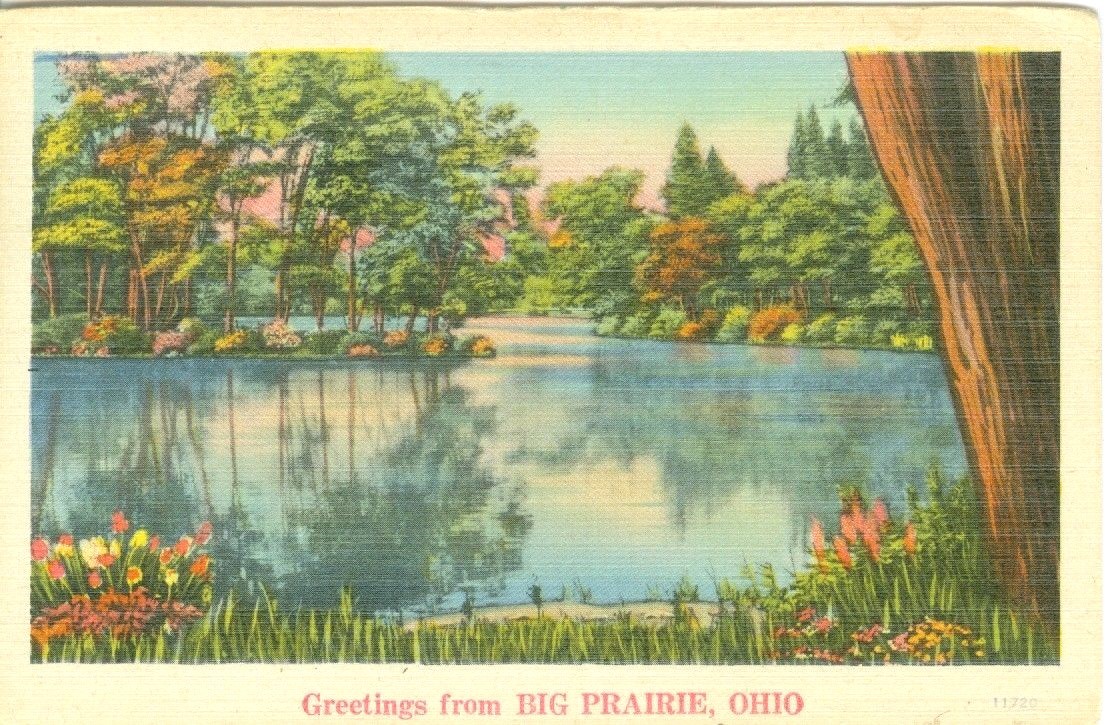 Big Prairie OH Scenic 1945 Greetings from Big Prairie | eBay