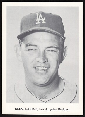 1959 Jay Publishing L.A. Dodgers Picture Pack Baseball Clem Labine ...