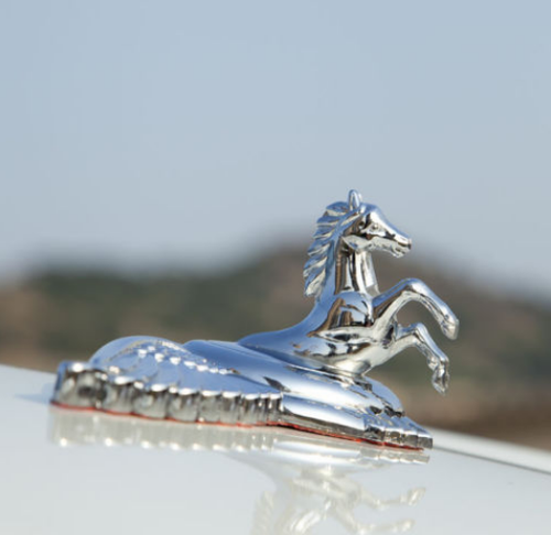 Chrome Metal Horse Pony Wing Car Hood Ornament Emblems Badges Decal ...