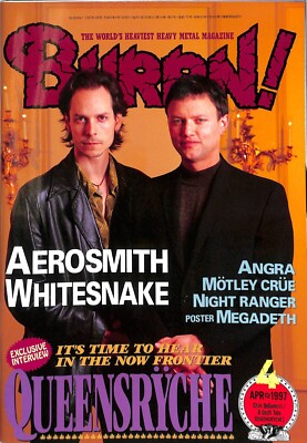 Burrn! Magazine Issue #4 April 1997 Queensryche Cover Heavy Metal Japan ...