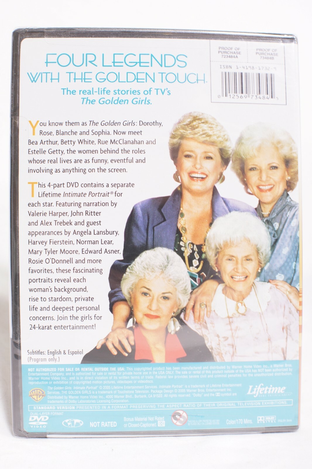 Golden Girls: Lifetime Intimate Portraits Series (DVD, 2005) for sale ...