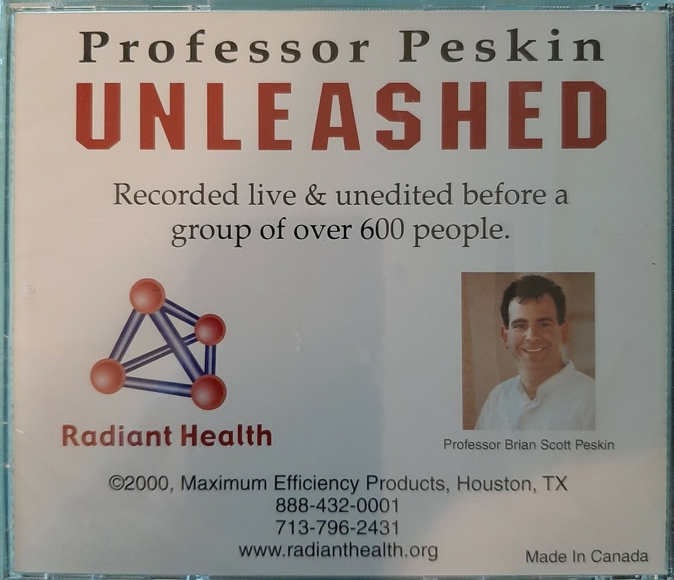 Professor Peskin - Unleashed CD Brian Scott Peskin 2000 Sealed New ...