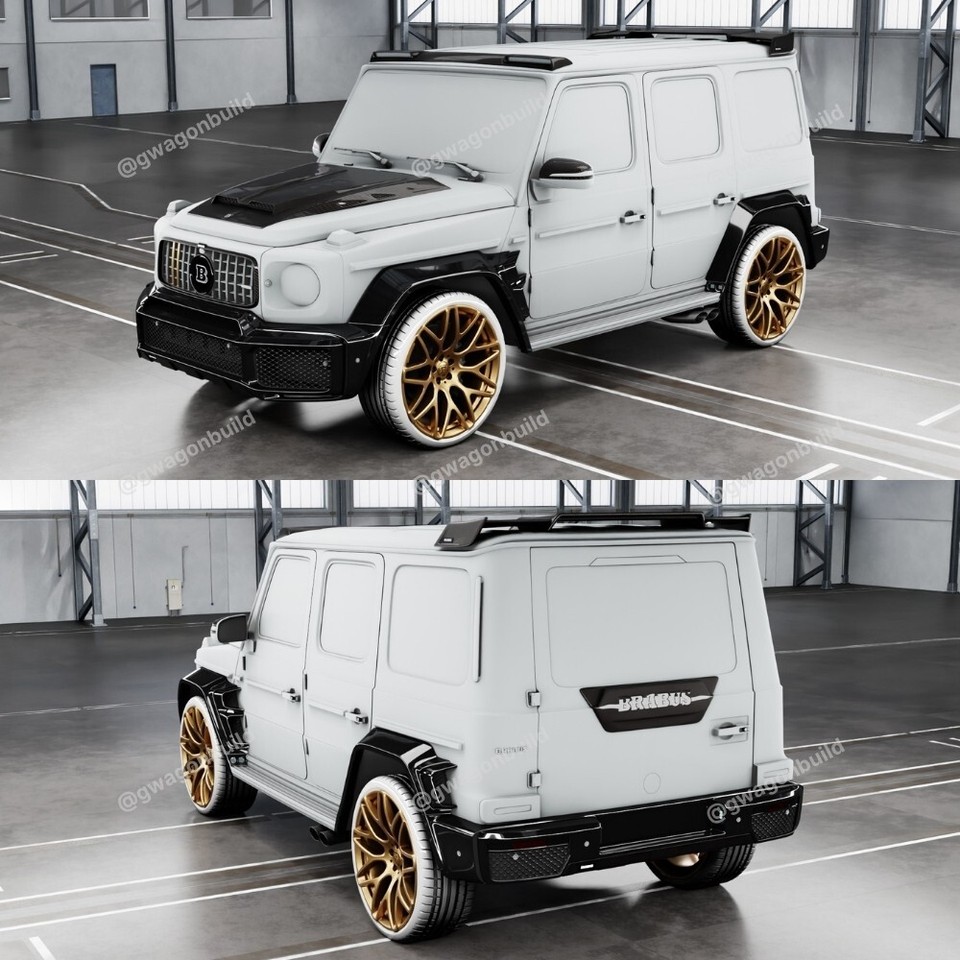 BRABUS Body Kit Black and Gold for G-Class G63 G500 G500 w464 w463a ...
