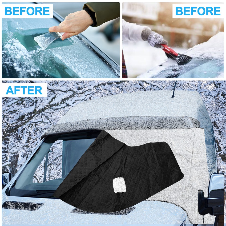 Motorhome Thermal Windscreen Screen Cover Wrap Black Out Blinds For ...