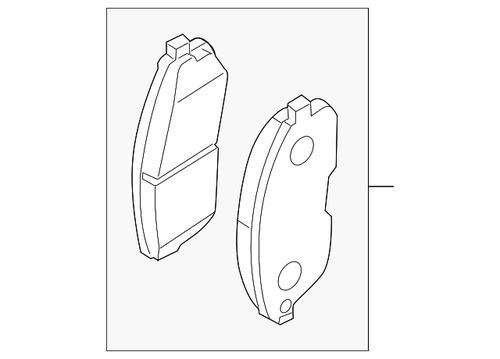 Genuine Nissan Brake Pads Front D1060-5RB0B | eBay