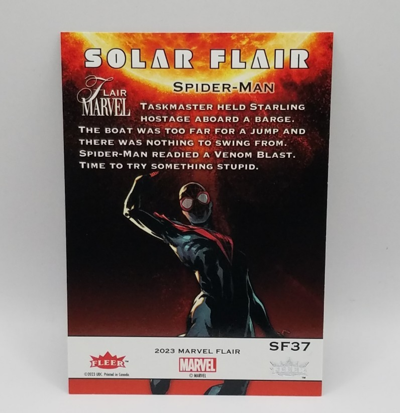 2024 Upper Deck Marvel Flair Solar Flair Spider-Man SSP #SF37 | eBay