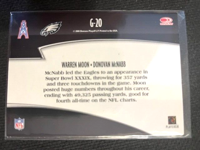 NFL - Warren Moon/Donovan McNabb 2006 Donruss Threads Generations | eBay