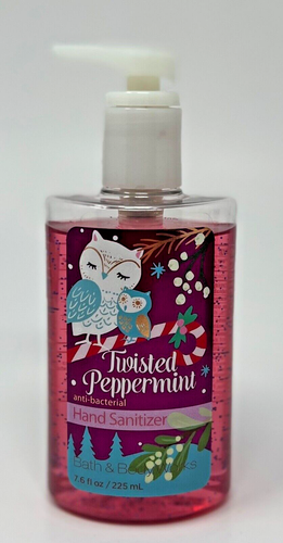 BATH & BODY WORKS TWISTED PEPPERMINT ANTI BACTERIAL HAND SANITIZER PUMP ...