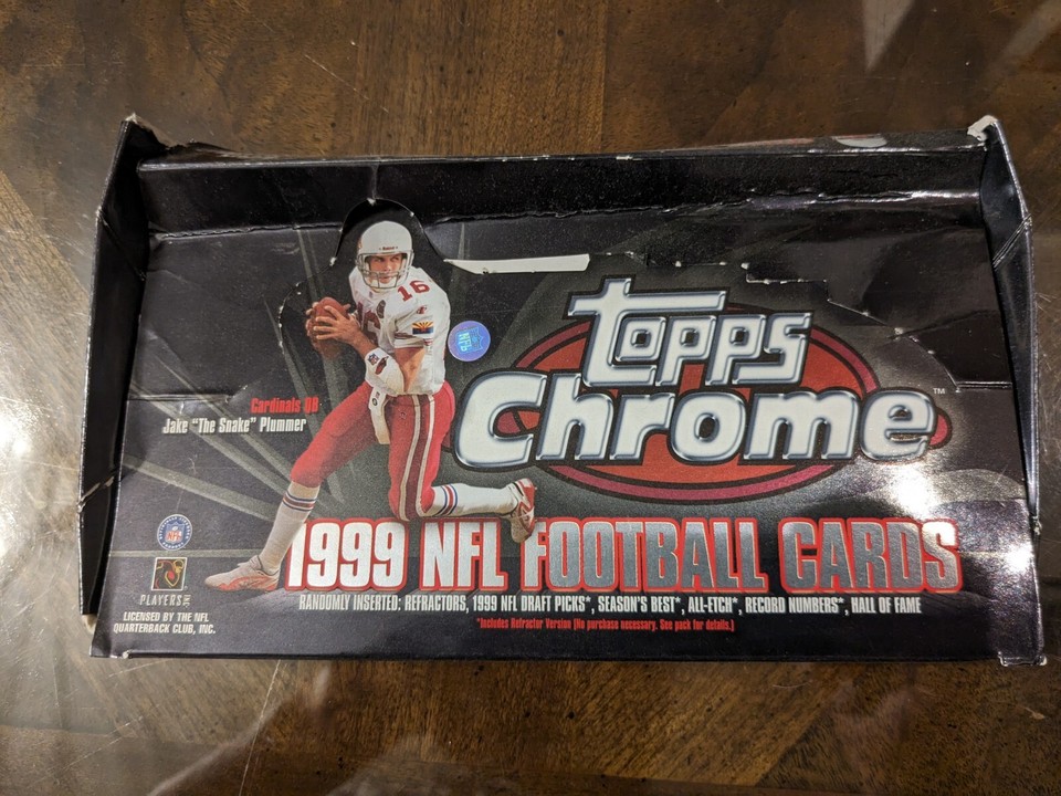 1999 TOPPS CHROM NFL FOOTBALL HOBBY PACK(S) NEW FACTORY SEALED 4 CARDS ...