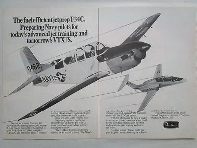 5/1980 PUB BEECHCRAFT JETPROP T-34C US NAVY TRAINER VTXTS ORIGINAL AD ...