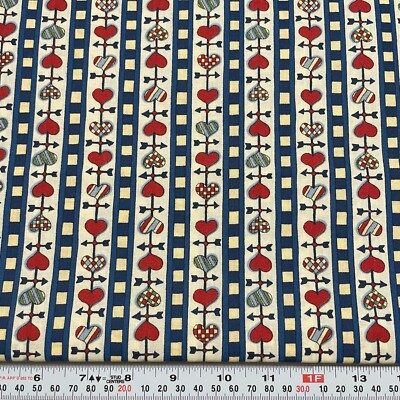 Vintage 1995 Susan Winget Fabric Traditions Heart Vane Cotton by the ...