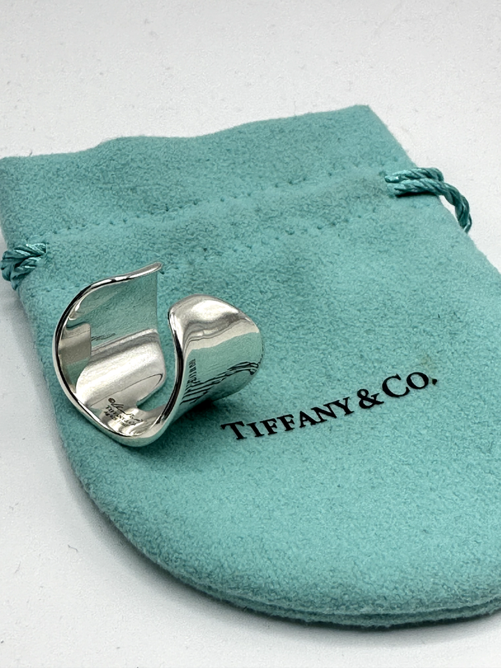 Tiffany & Co Elsa Peretti Sterling Silver Split Ring Size 7 | eBay