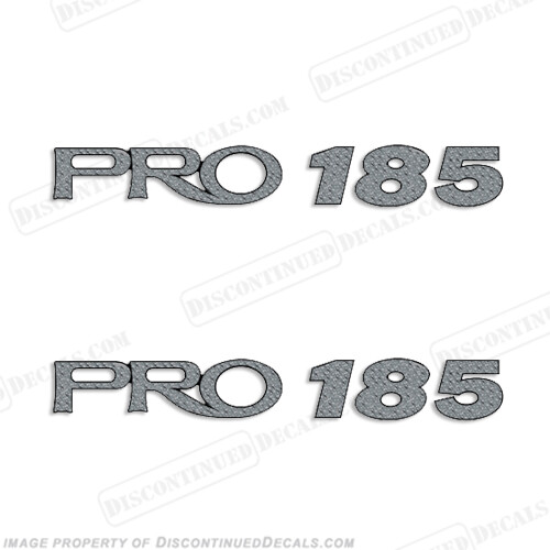 Fits ProCraft 'Pro 185' Decals - Set of 2 (Ultra Metallic Silver) | eBay