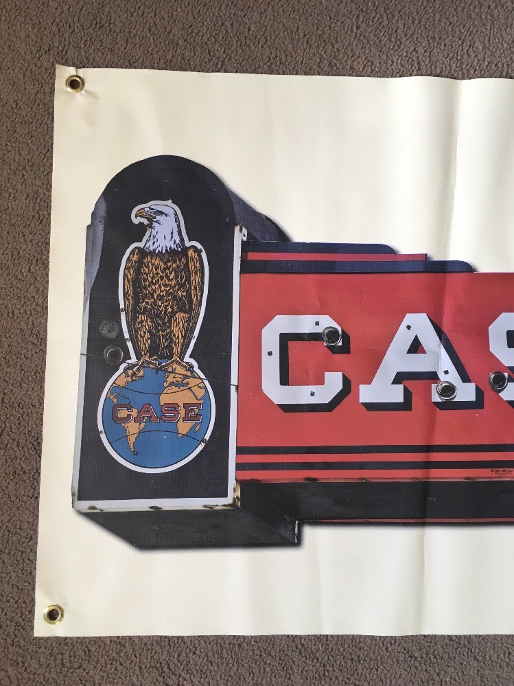 Case Farm Tractor Sign Banner Vinyl Hay Barn Country Tools Vintage ...