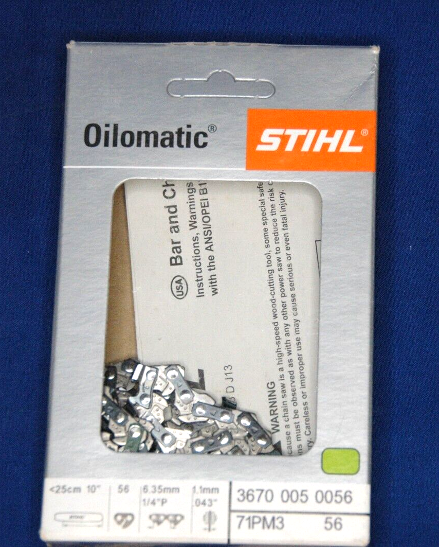 Stihl Micro Chain for 10 Inch Bar 3670-005-0056 - NEW 71PM3-56 RK2S2 | eBay
