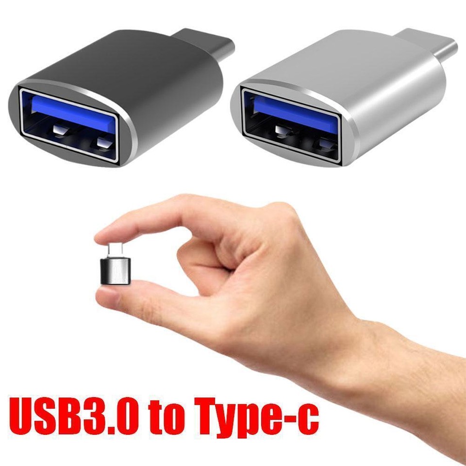 USB)C USB 3.1 Type-C Male To USB 3.0 Female Data OTG Light- Converter ...