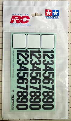 Tamiya RC Race Number Sticker Decal Set for 1:10 BBX Buggy: 58719 ...