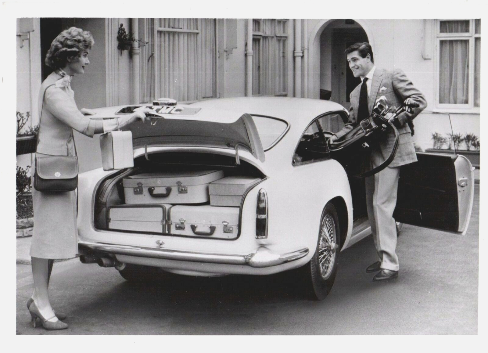 Aston Martin DB4 Coupe Rear 3/4 View Original UK Market Press ...