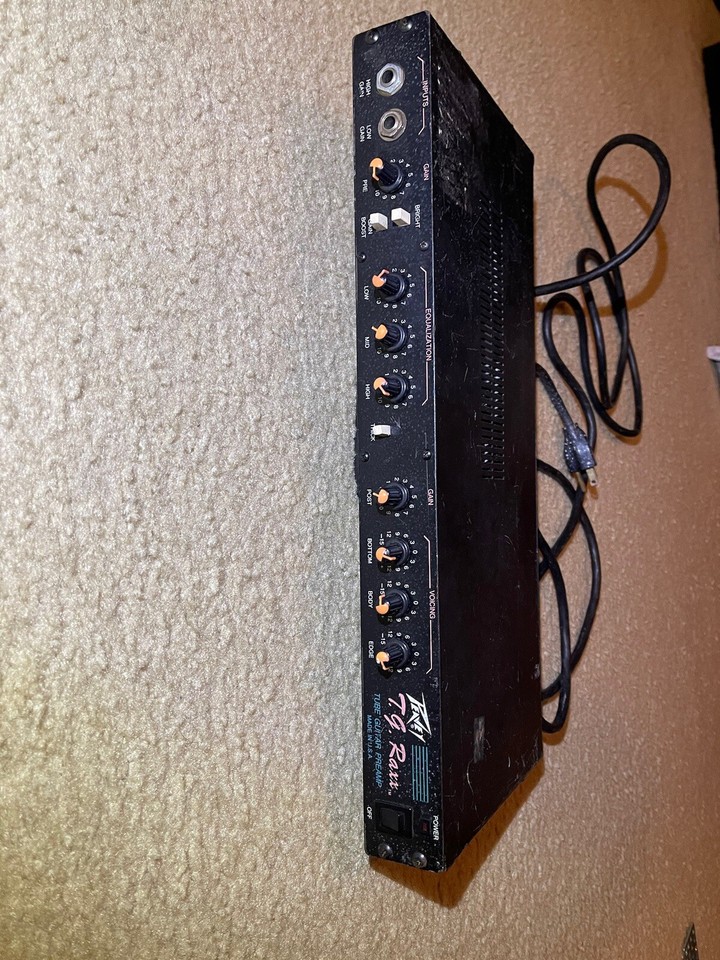 Vintage USA Made Peavey TG Raxx Tube Preamp Peavey Rack Mount Guitar ...