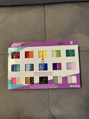 Sculpey III Oven Bake Polymer Clay 30 Color Pack Set for Jewelry Home ...