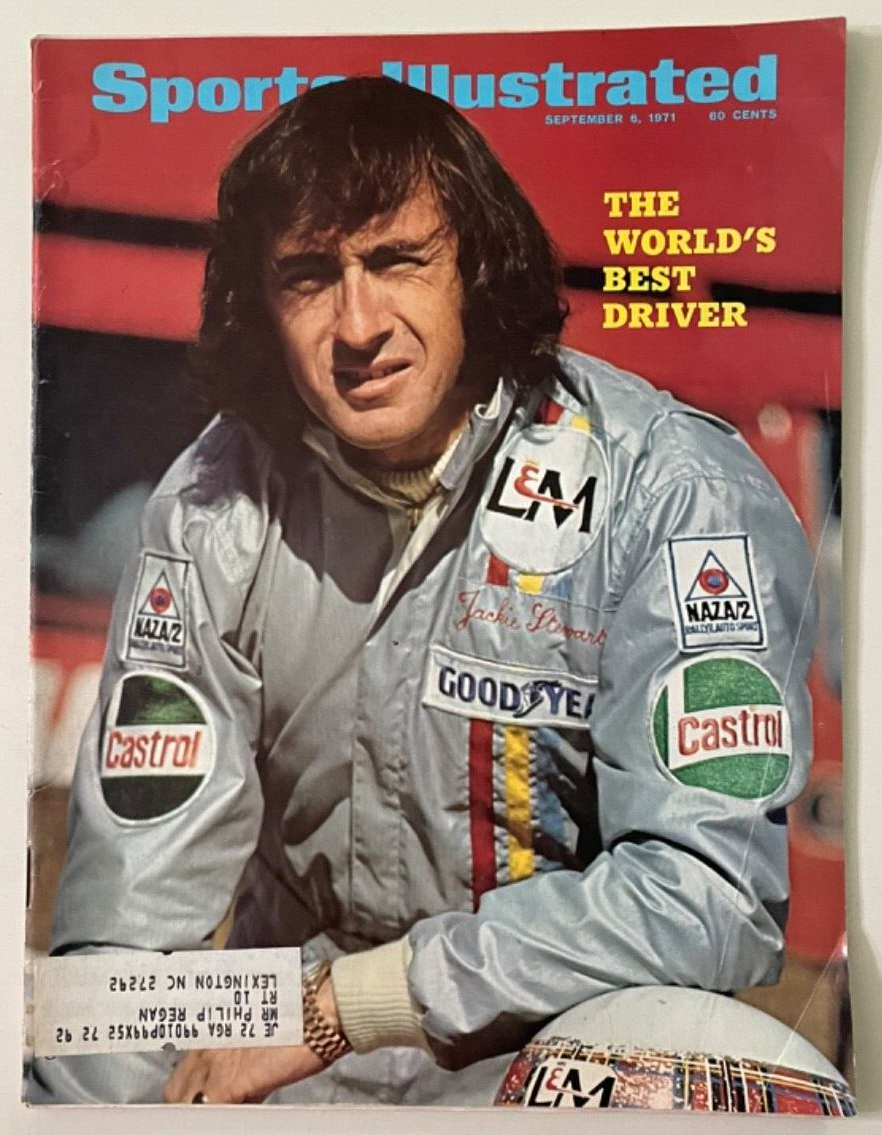 SEPT 6, 1971 SPORTS ILLUSTRATED TONY STEWART INDY RACER Bagged/Boarded ...