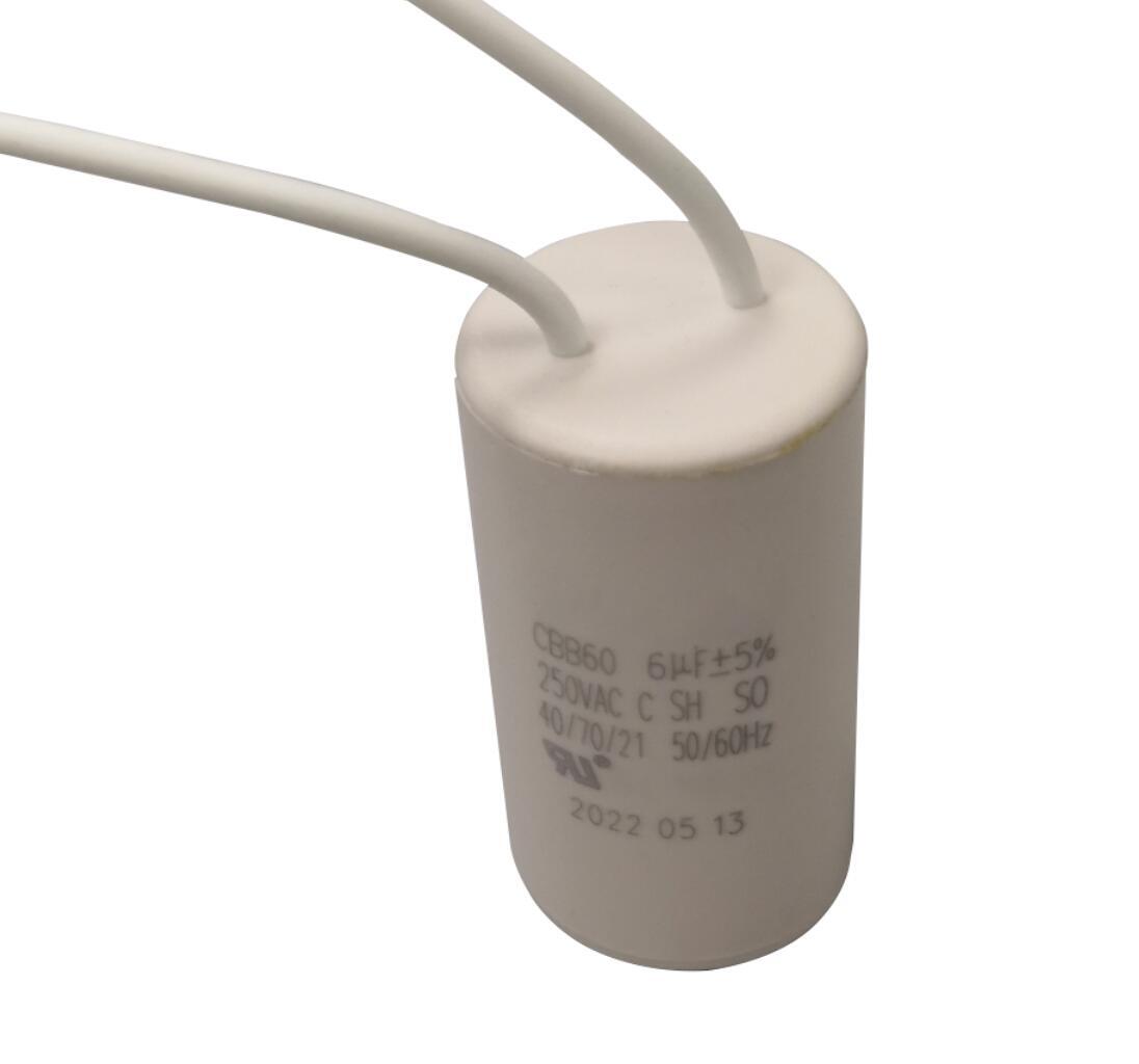 CBB60 Run Capacitor 6uF 6MFD 6 uF MFD 250VAC 250V AC SH S0 50/60Hz UL ...