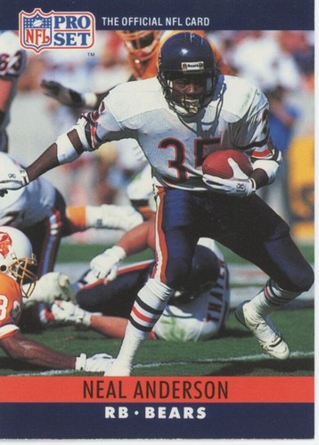 1990 Pro Set #49 Neal Anderson Football Chicago Bears | eBay