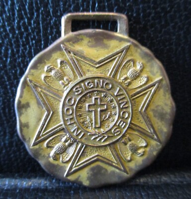 Masonic Knights Templar In Hoc Signo Vinces Cross Eagles Watch Fob ...