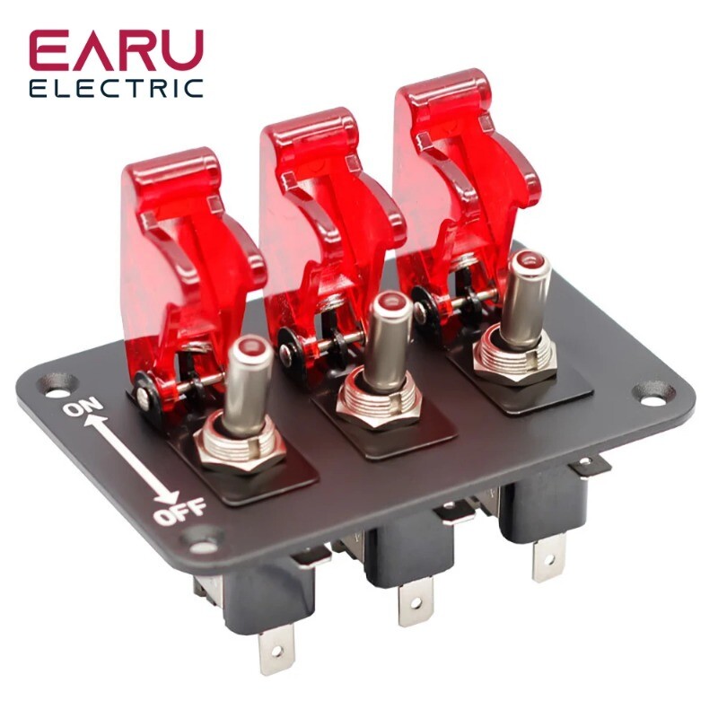 24/12V Switch Panel Racing Car Starter Ignition Start Button Light ...
