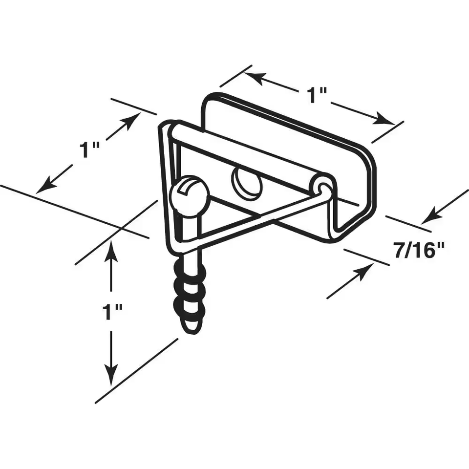 7/16 In. Window Screen Bottom Latches (4-Pack) | eBay