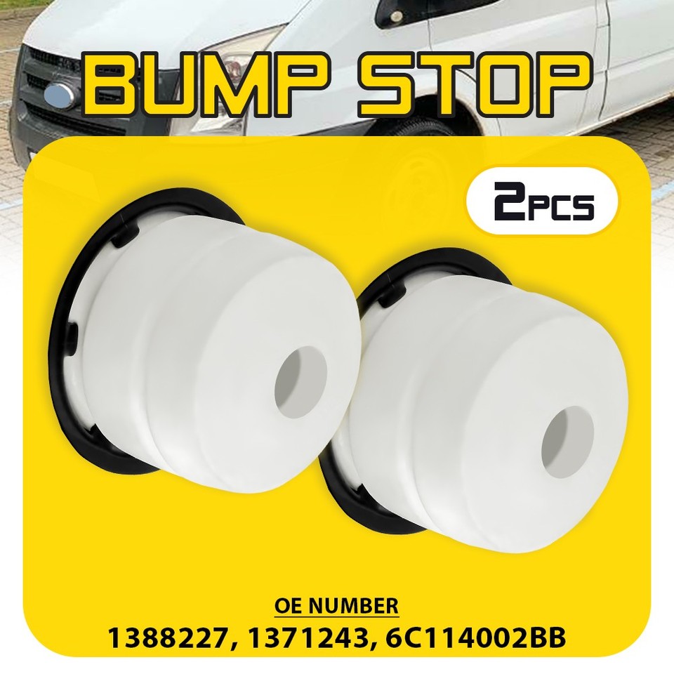 2x Rubber Buffer suspension Rear Left Right For Ford Transit Mk7 2006 ...