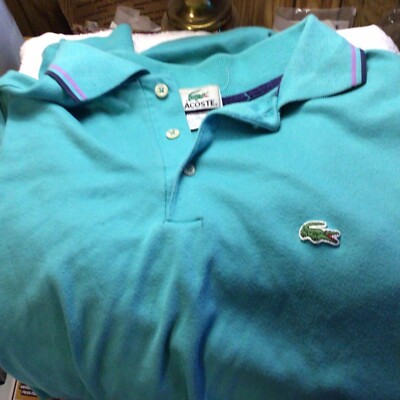 Mens VTG Lacoste Sz XL 90s Blue Grand Patron Polo Shirt Nice! | eBay