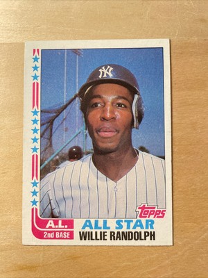1982 Topps New York Yankees Baseball Card #548 Willie Randolph AS 0552T ...