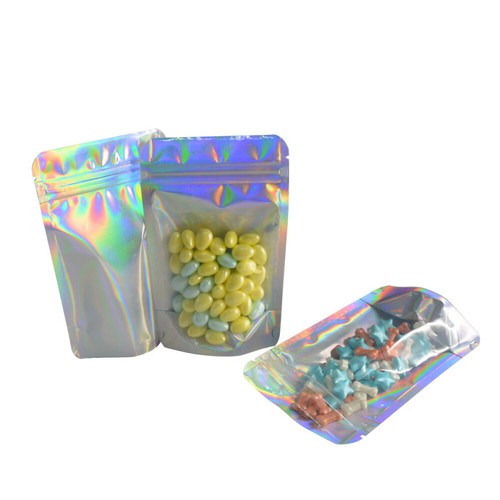 Hologram Stand Up Zip Bags Food Packaging Lock Pouches Resealable | eBay