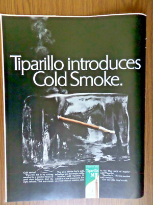 1966 Tiparillo M Cigar Ad Introduces Cold Smoke | eBay