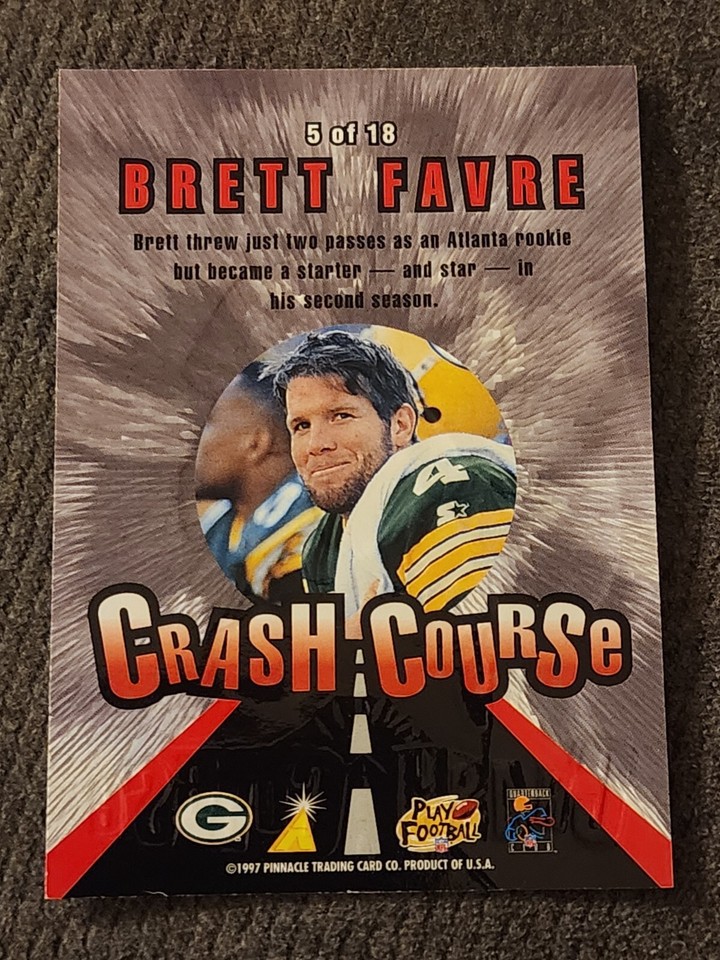 1997 Brett Favre Pinnacle Action Packed Crash Course RARE (1:23 Packs) Embossed | eBay