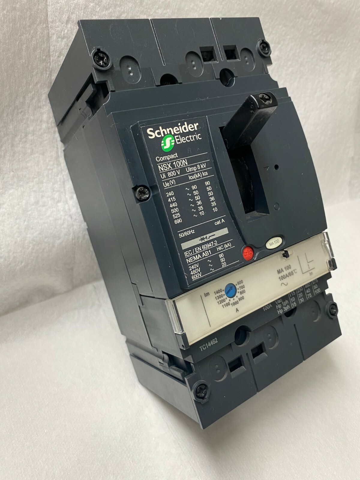 Schneider Circuit Breaker Compact NSX100N-MA-100A 3pole 3P 100 A ...