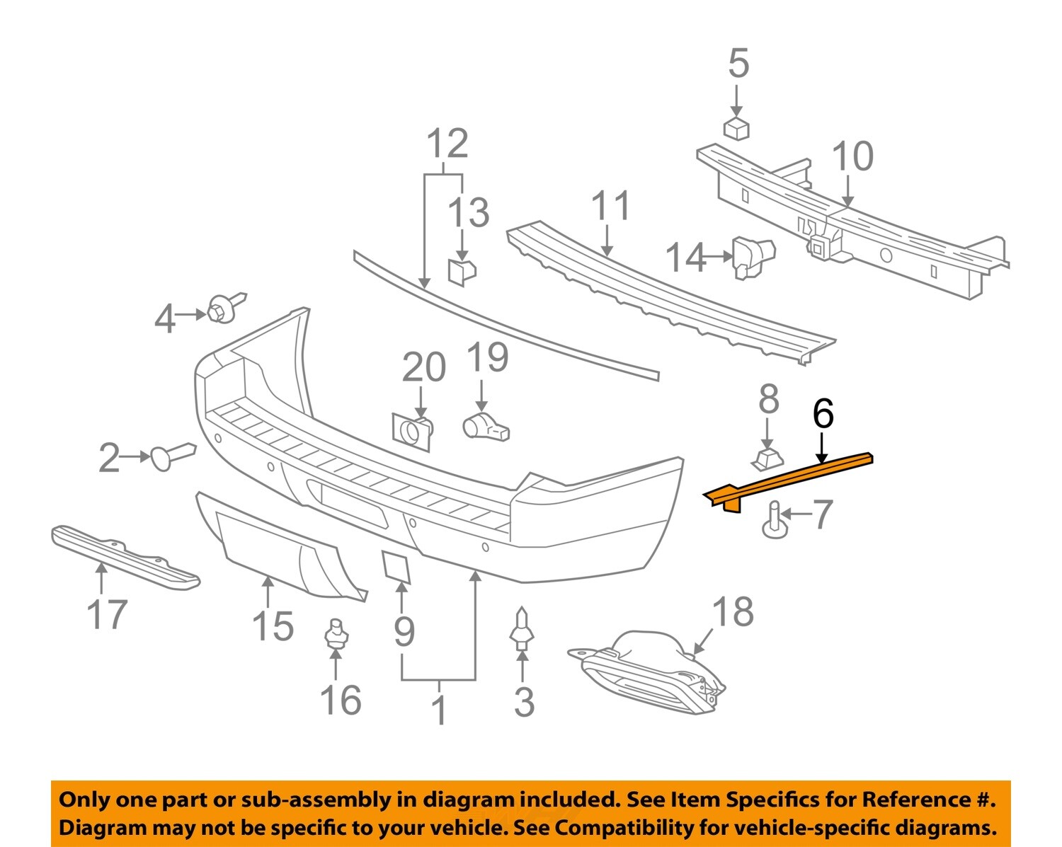 GM OEM Rear Bumper-Side Bracket Right 25906987 | eBay