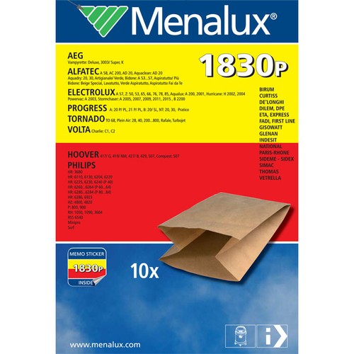 Menalux 1830P Envelopes Save Protection Engine Barrel Vacuum Alfatec ...